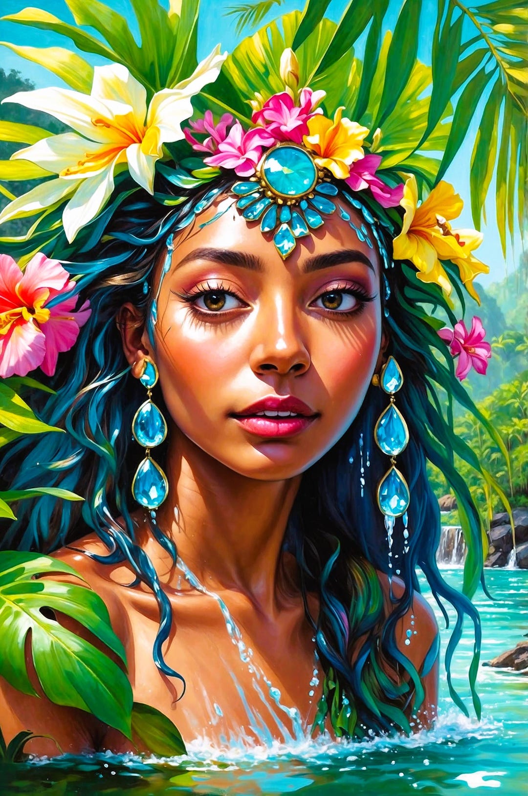 Atabey Dominican Goddess Wall Art: Caribbean Folklore (digital Download ...