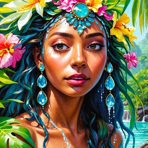 Atabey Dominican Goddess Wall Art: Caribbean Folklore (digital Download ...