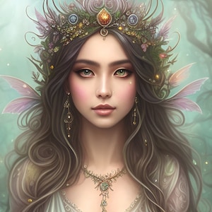 Fairy Princess Art | Ethereal World | Home Wall Decor | Digital ...