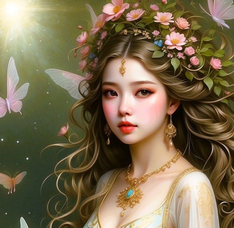 Fairy Princess Art Ethereal World Home Wall Decor Digital Download ...
