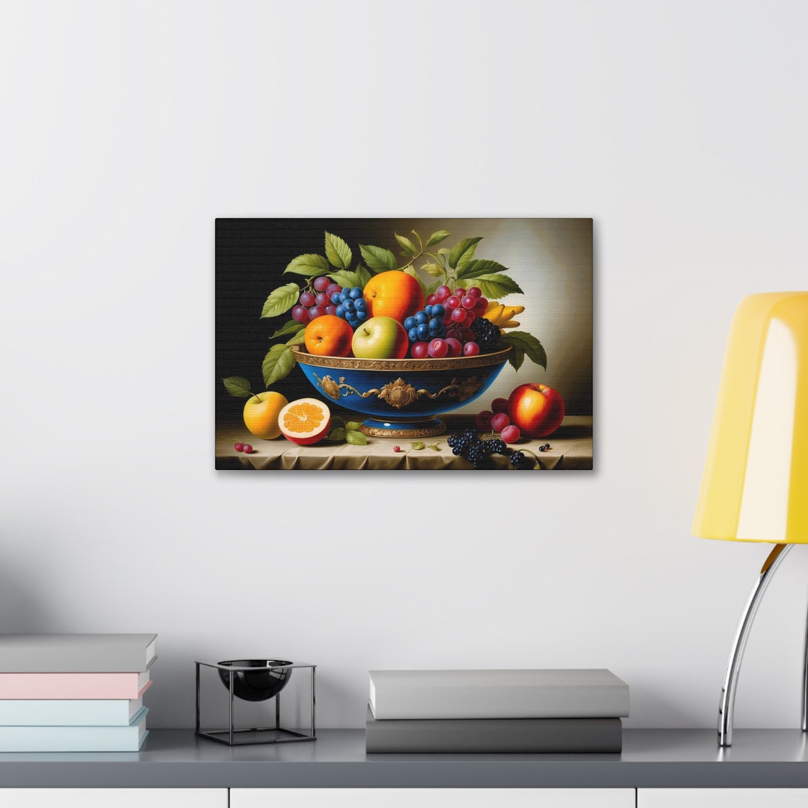 Bowl of Fruit Still Life 2: Canvas Gallery Wraps - Etsy