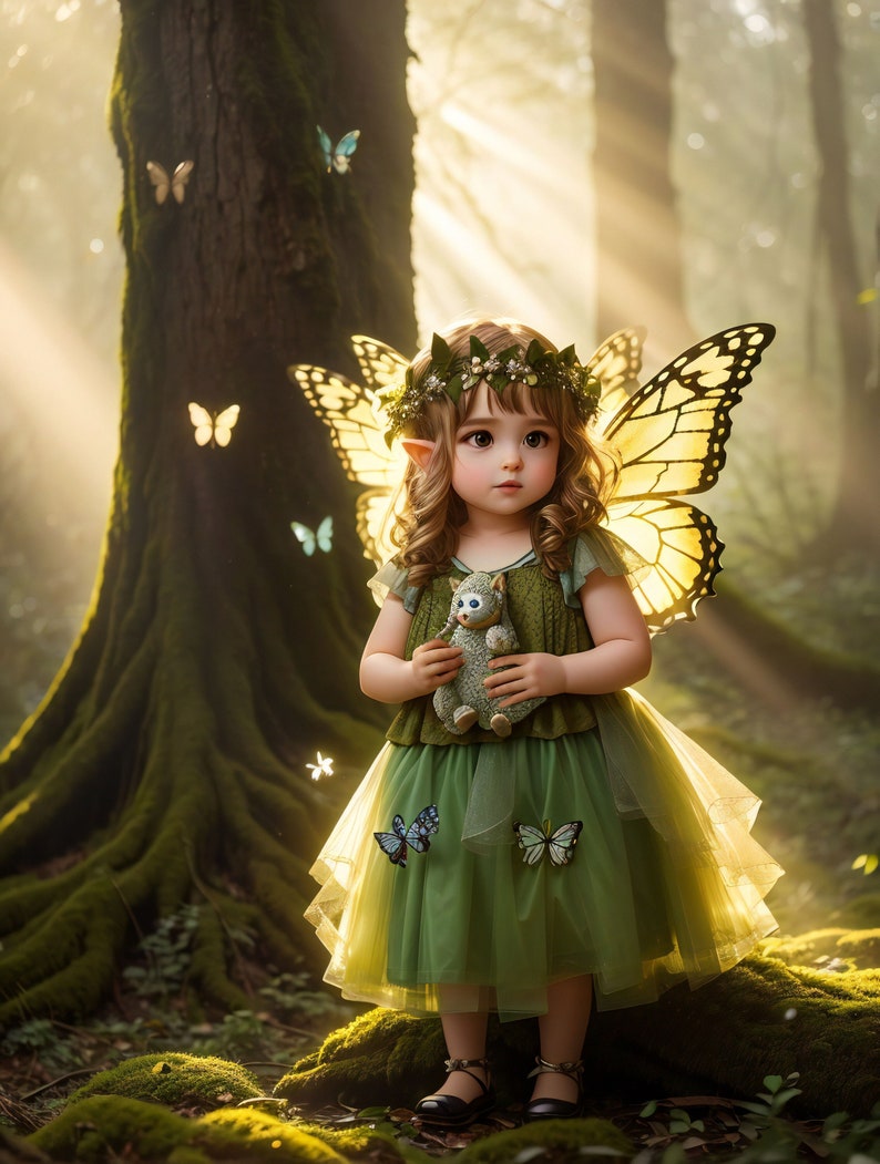 Enchanting Elegance: Baby Forest Fairy in Pixiecore Style - Etsy