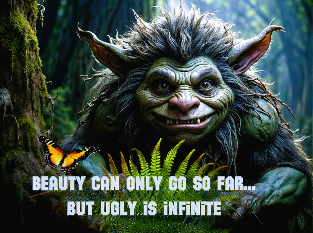 Handsome Troll, Instant Digital Download - Etsy