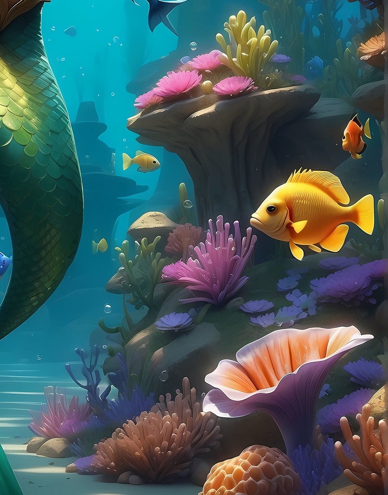 Enchanted Water Wonderland Mermaid: Instant Digital Download - Etsy