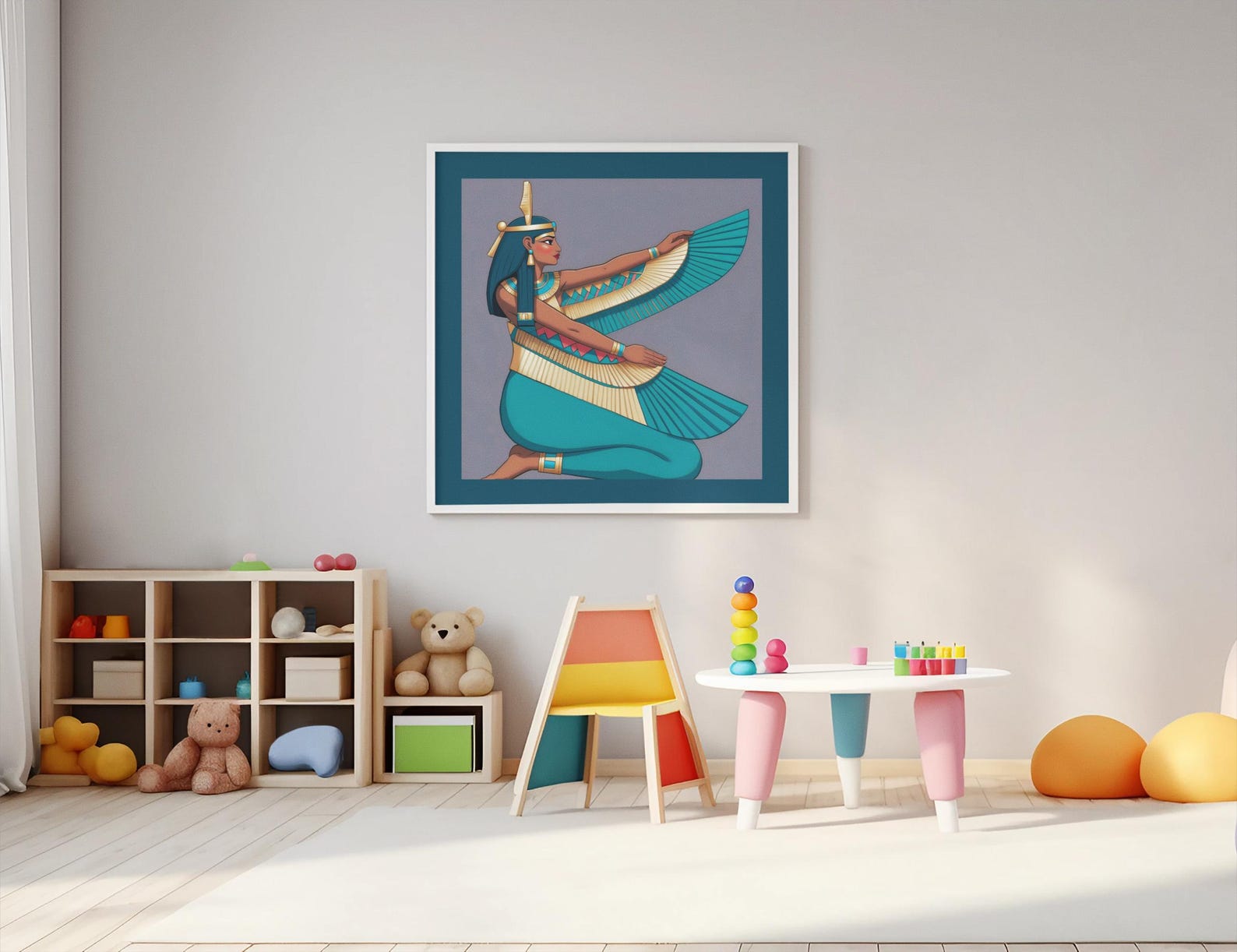 Egyptian Goddess Maat Print: Ancient Egypt Mythology Art (digital ...