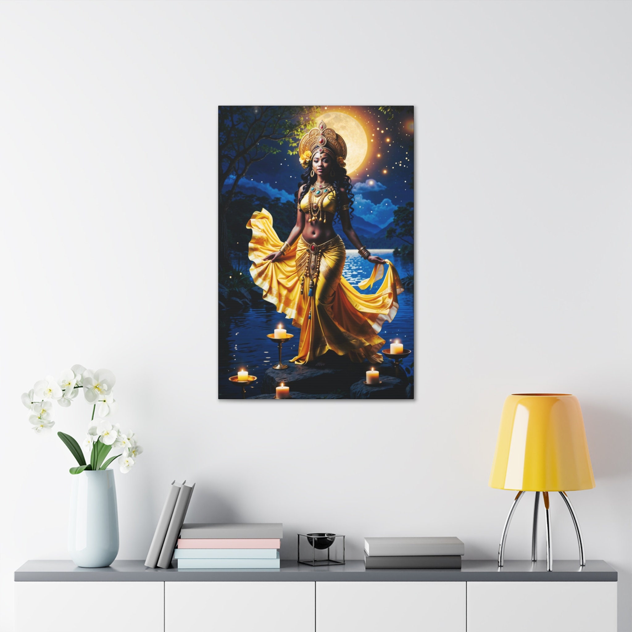 Orisha Oshun, Yoruba Goddess Wall Art, Divine Feminine Decor, Ethereal ...
