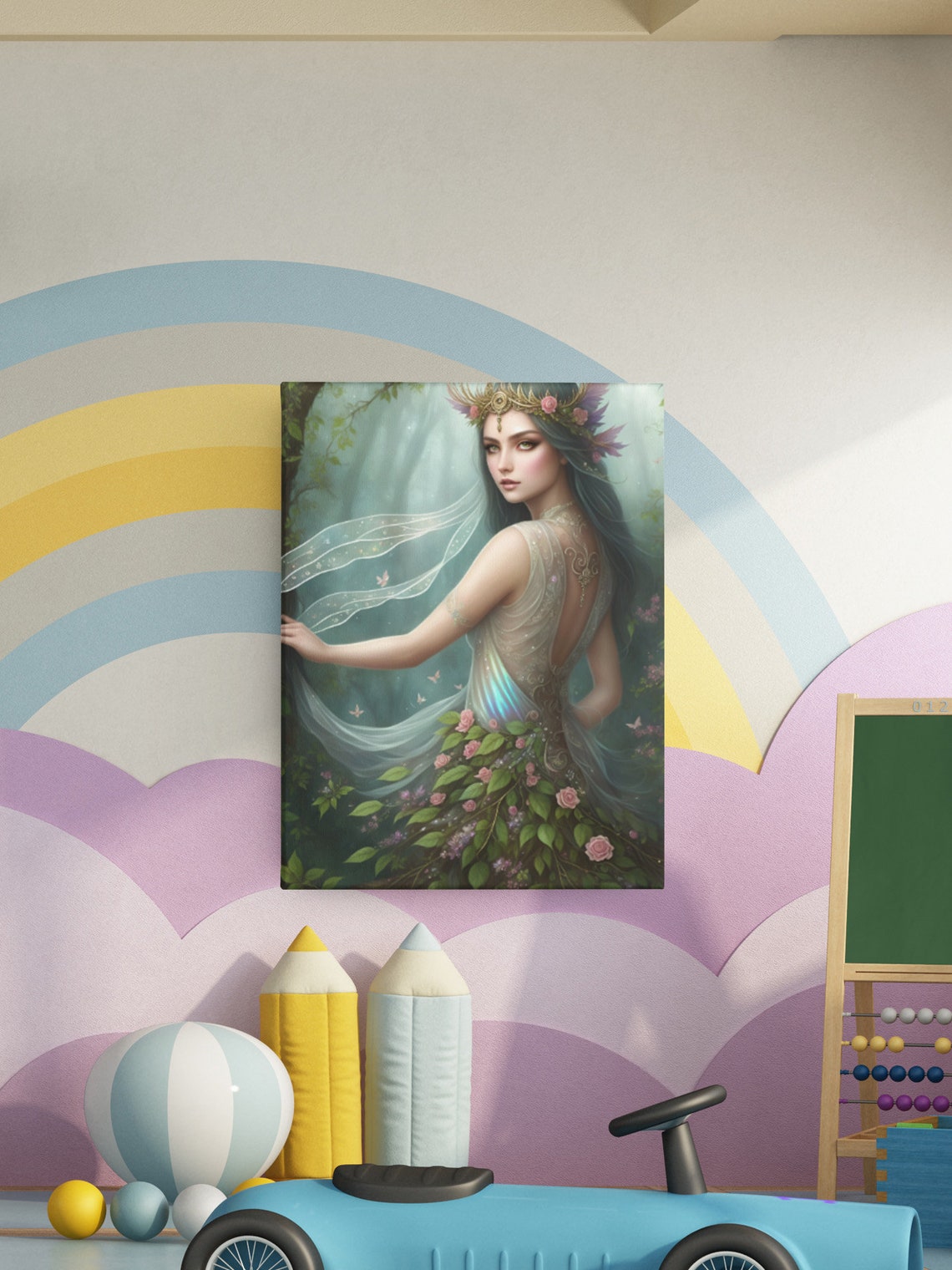 Fairy Princess Art Print: Ethereal Pixiecore Wall Decor (digital ...