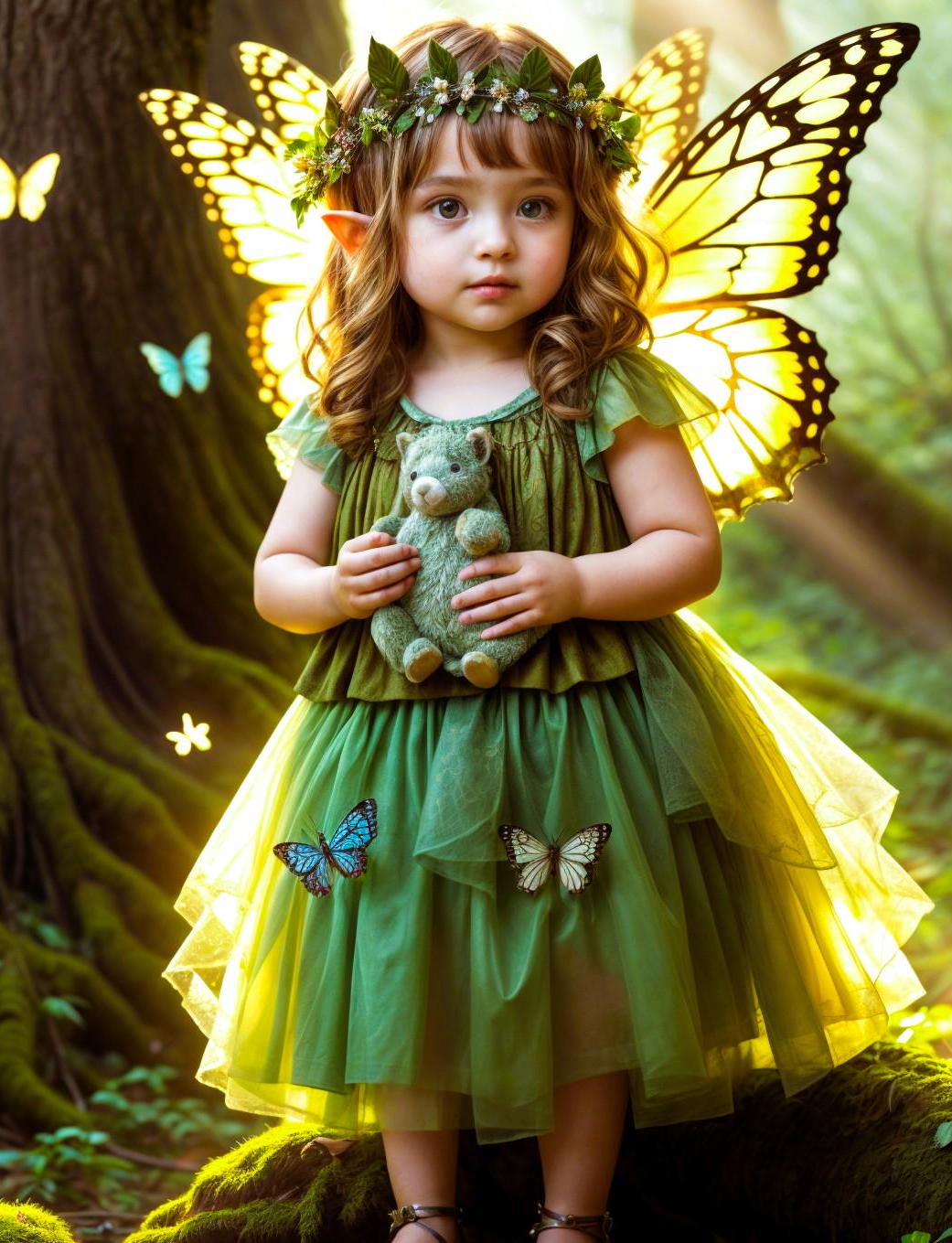 Fairy Pixiecore Baby Art Print: Ethereal Forest Fantasy (digital ...