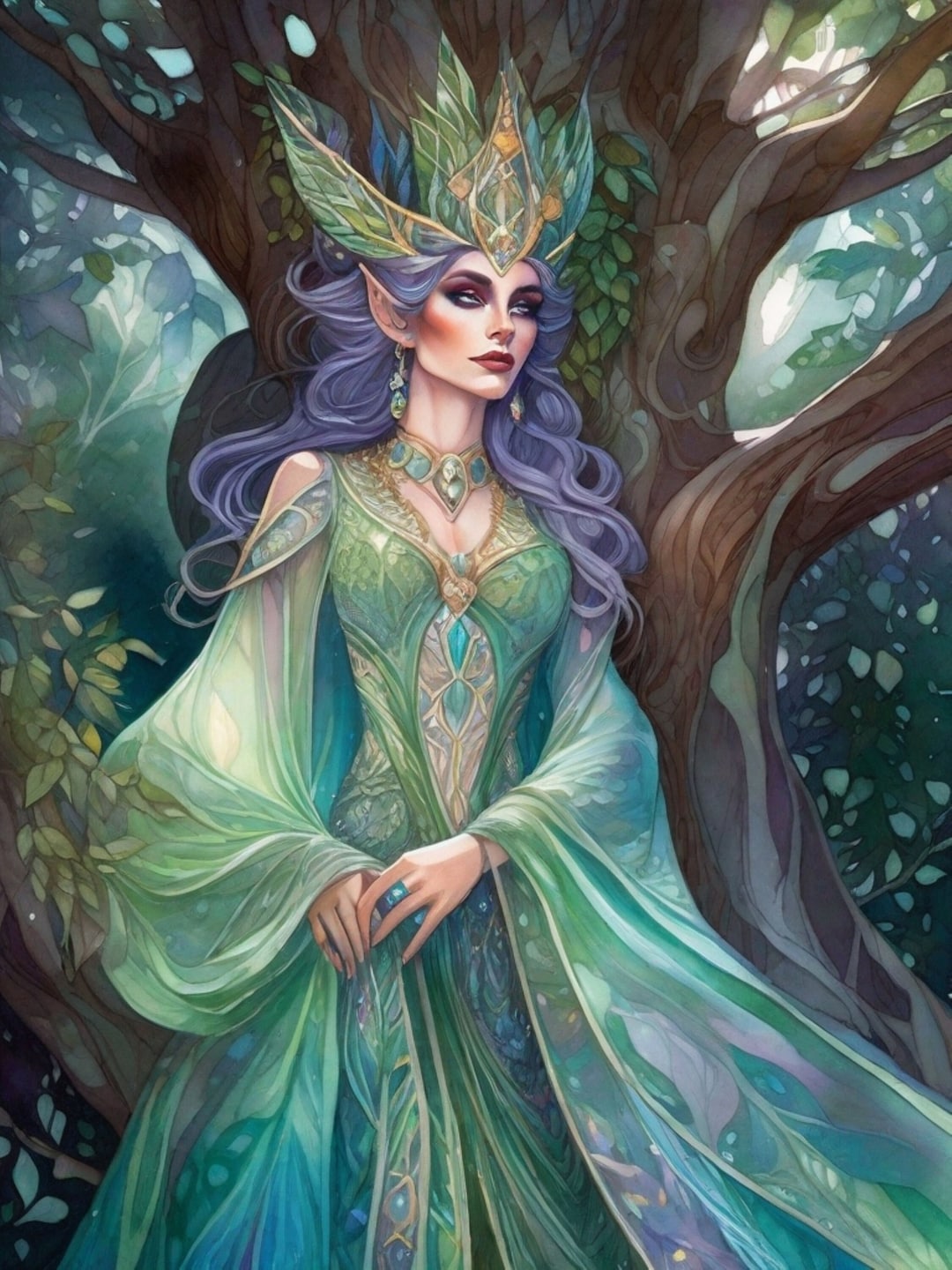 Fairy Queen Majesty: Ai-generated Fantasy Art Iridescent - Etsy Australia