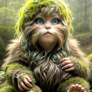 Baby Sasquatch Digital Art Print: Adorable Forest Creature Nursery ...