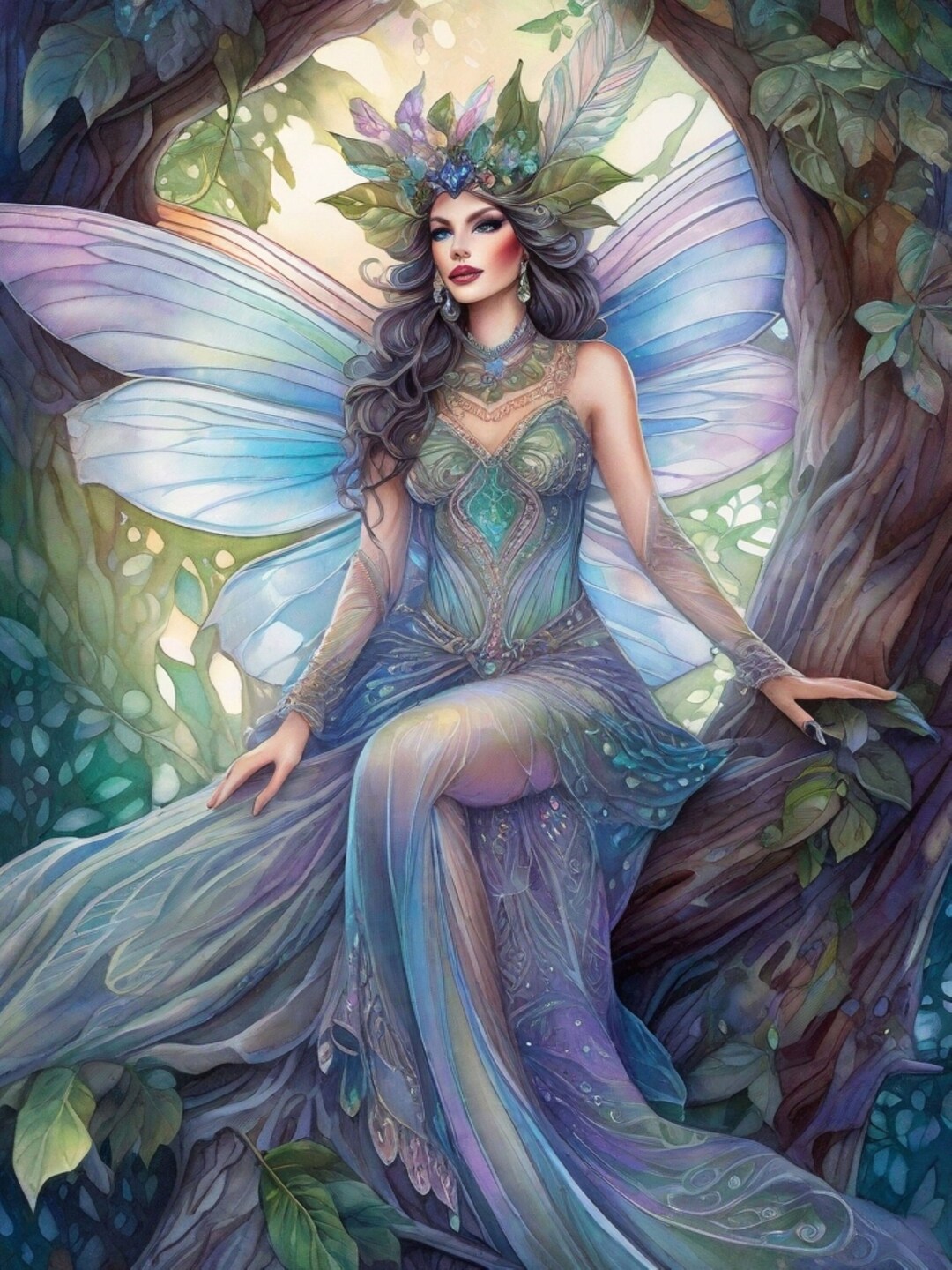 Majestic Fairy: Ai-generated Fantasy Art Instant Download - Etsy