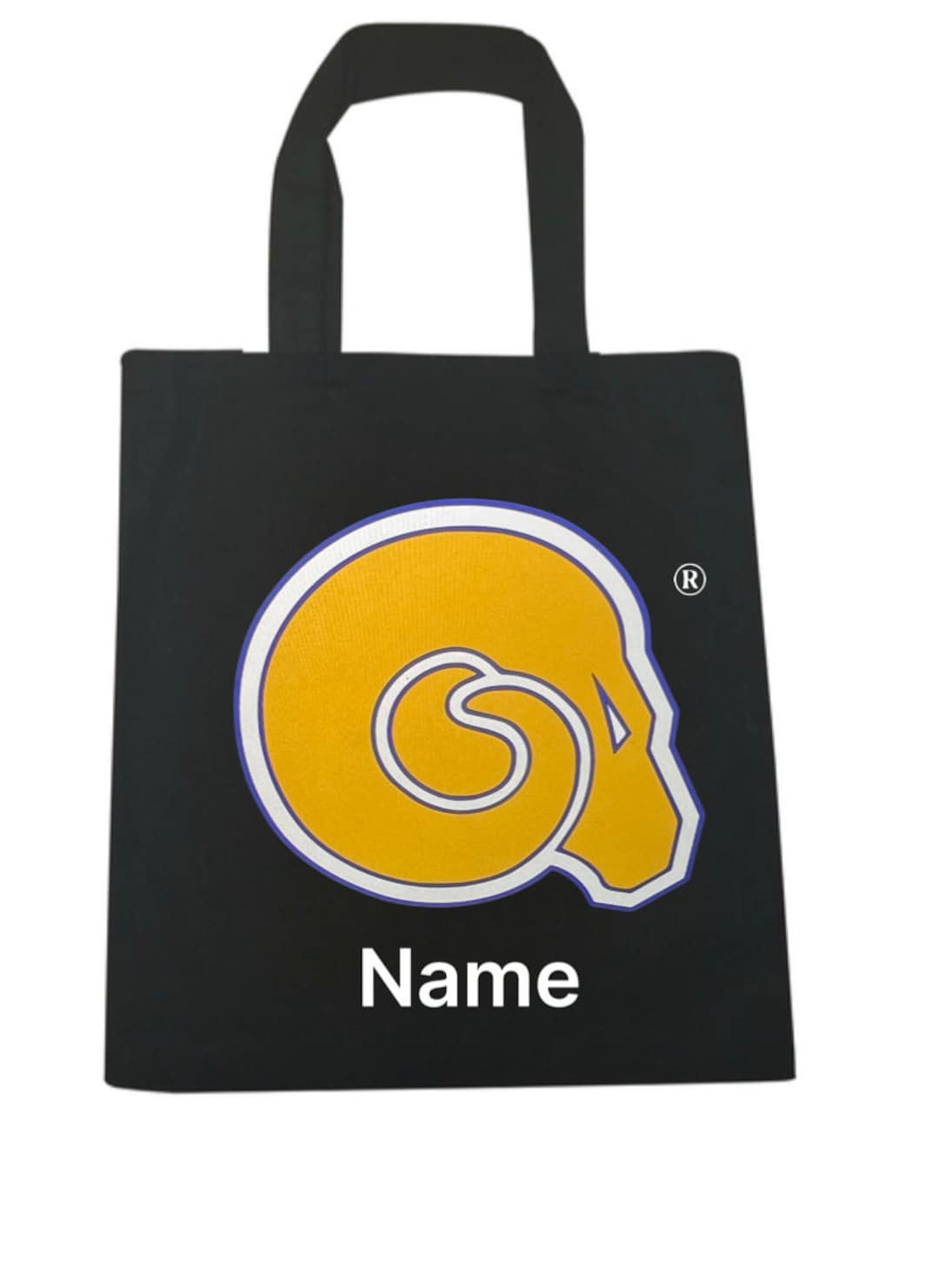 ASU (albany State University) Golden Rams “head” Tote Bag (optional ...