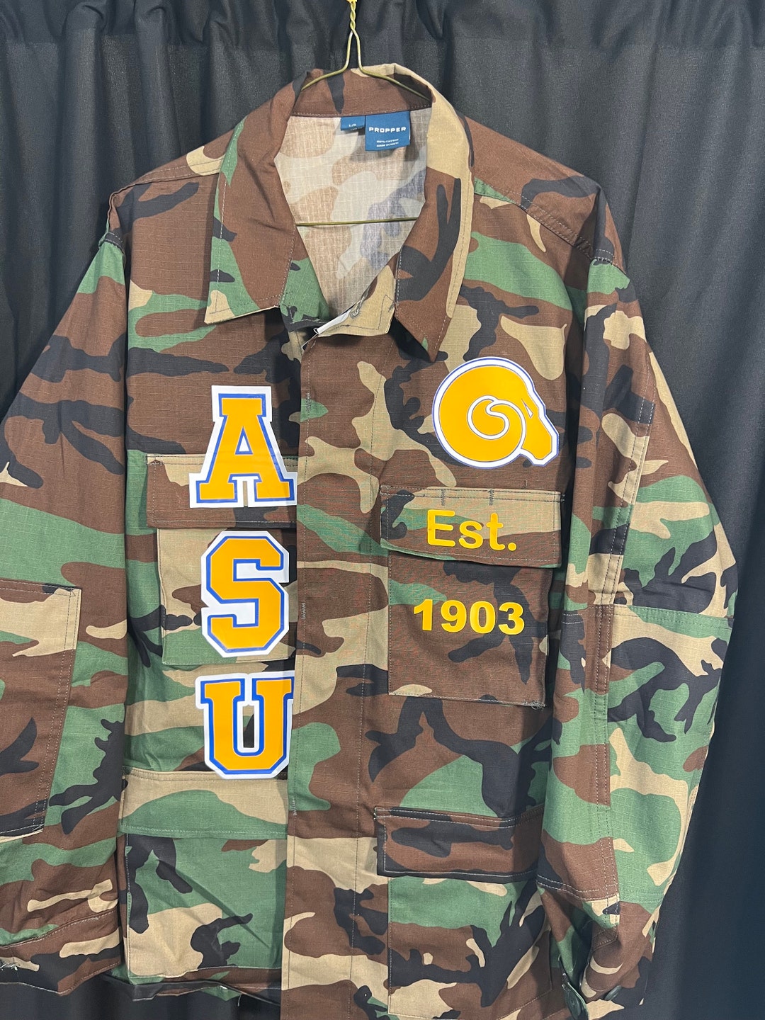 ASU (albany State University) Golden Rams Camouflage (camo) Jacket ...
