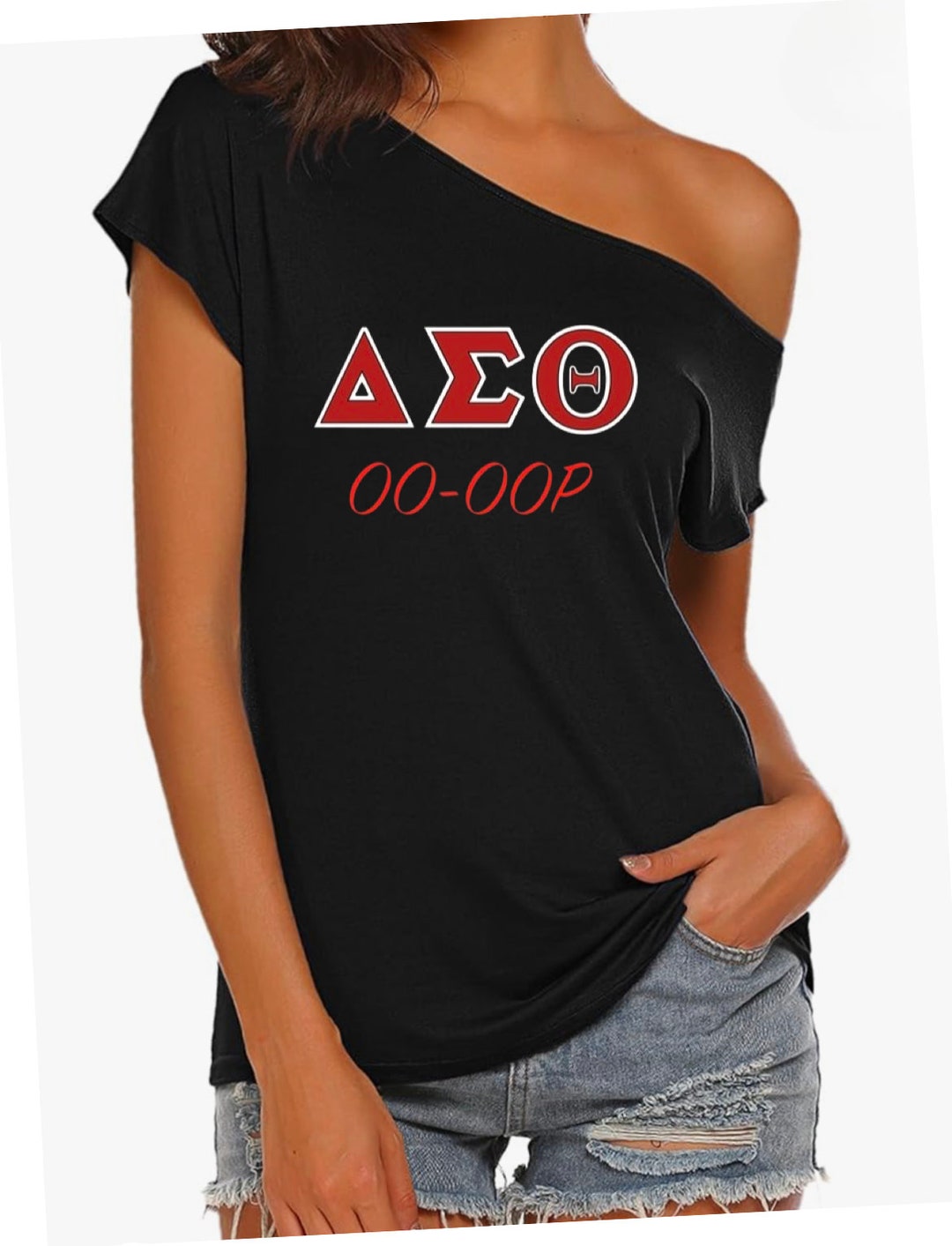 Delta Sigma Theta “black” A-line (off the Shoulder) Glitter/non-glitter ...