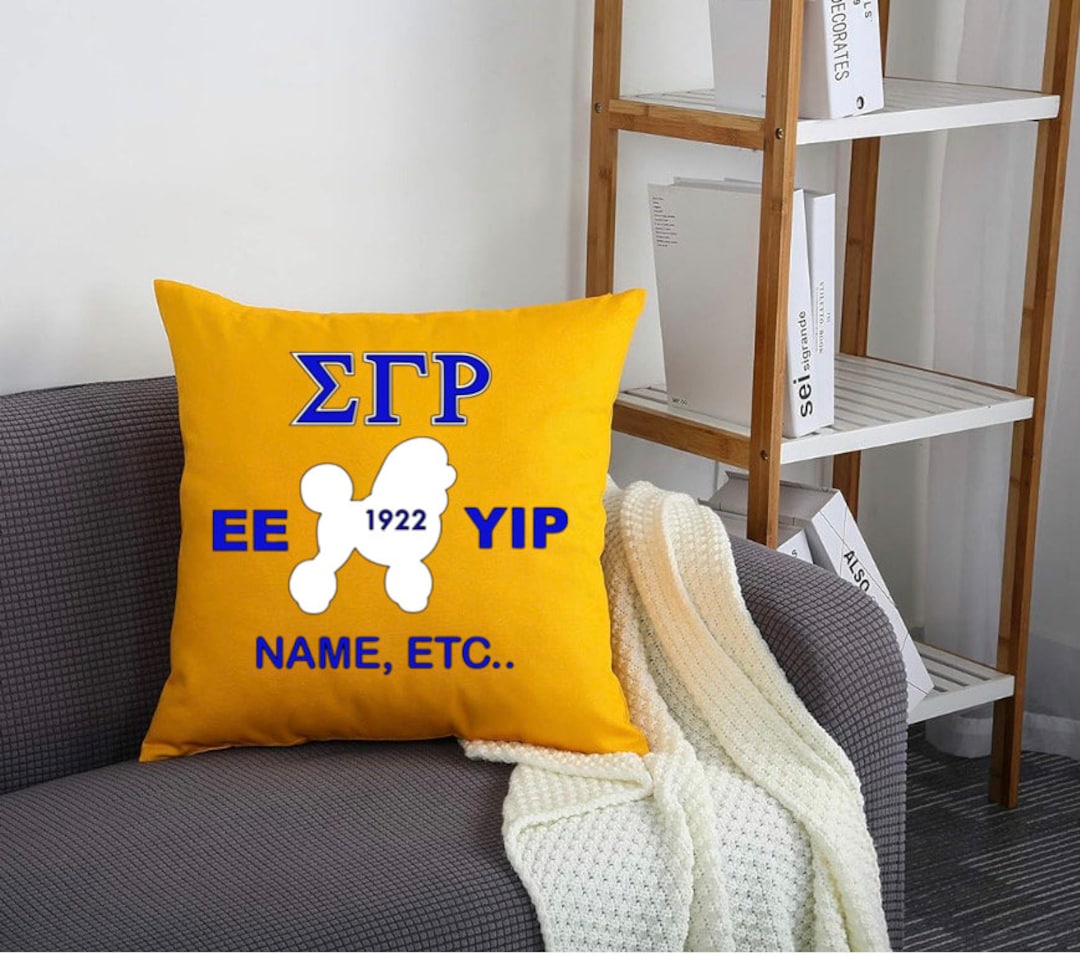 Sigma Gamma Rho Glitter Pillow optional-customized - Etsy