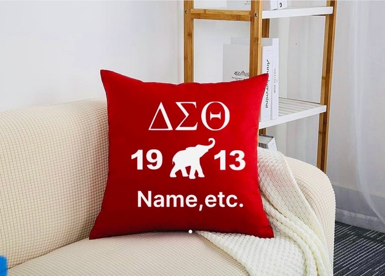 Delta Sigma Theta Glitter Pillow optional-customized - Etsy