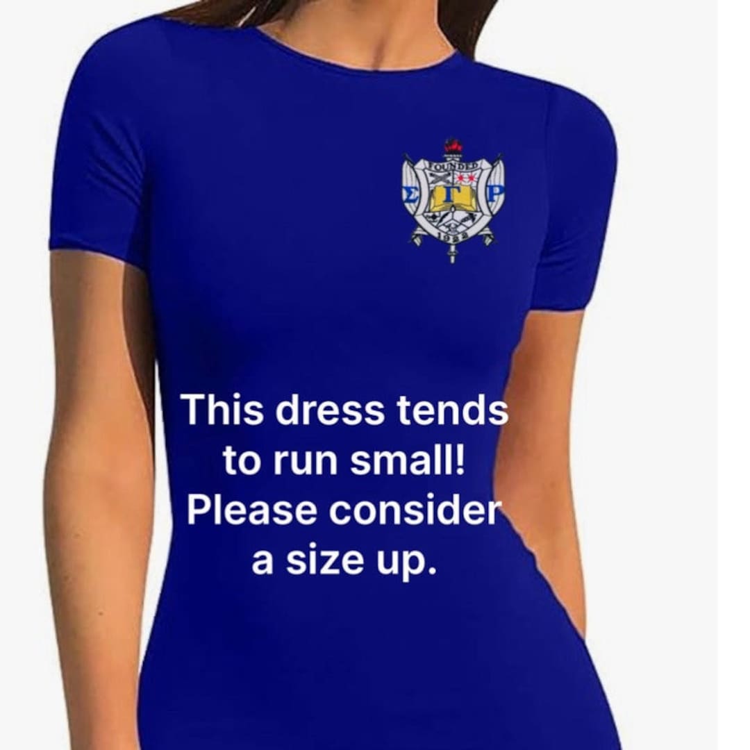 Sigma Gamma Rho Embroidered Bodycon Dress in Royal Blue - Etsy