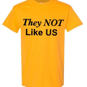 They Not Like Us Glitter/non-glitter T-shirt (uni-sex Shirt) Black and ...