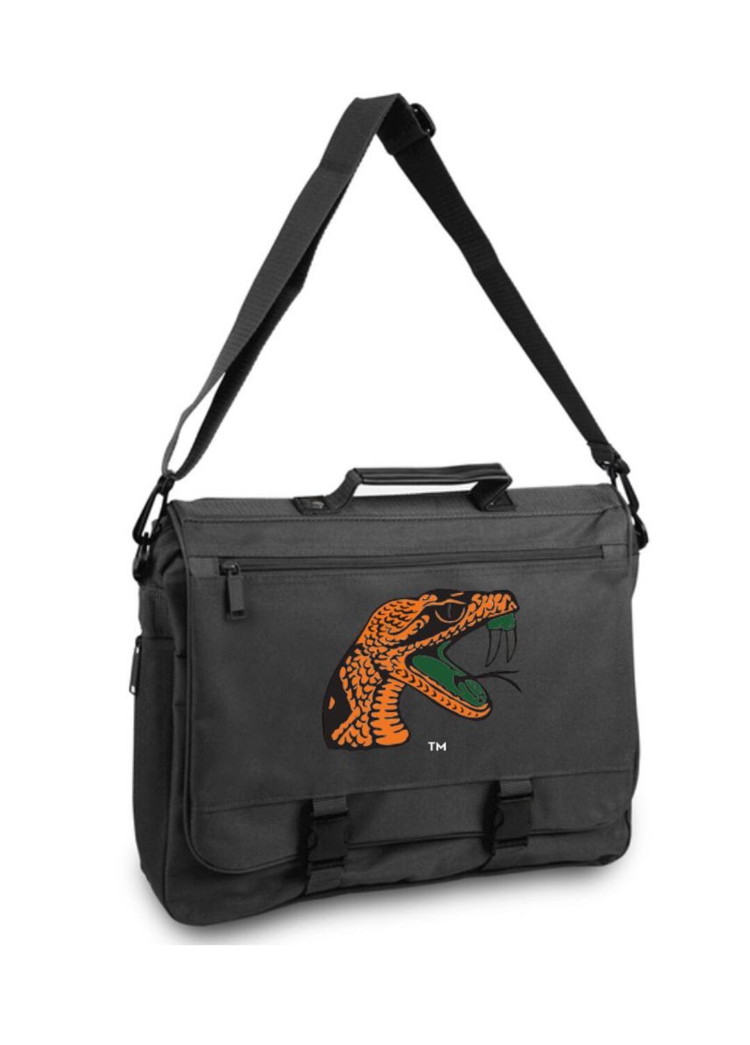FAMU florida A&M University Rattlers head Laptop/book Bag optional ...
