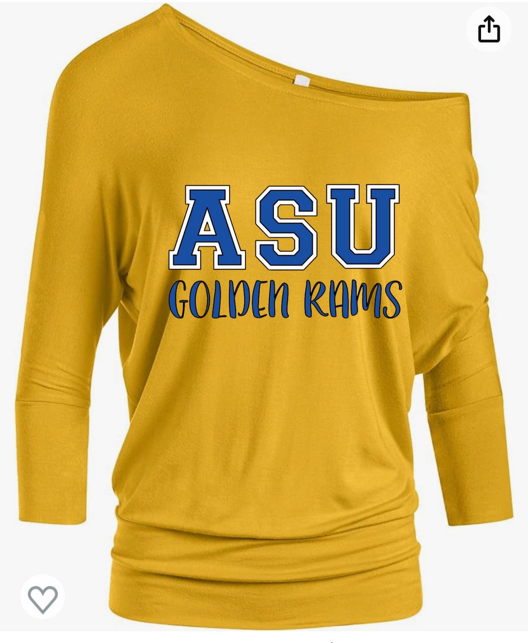 ASU (albany State University) Golden Rams A-line (off the Shoulder ...
