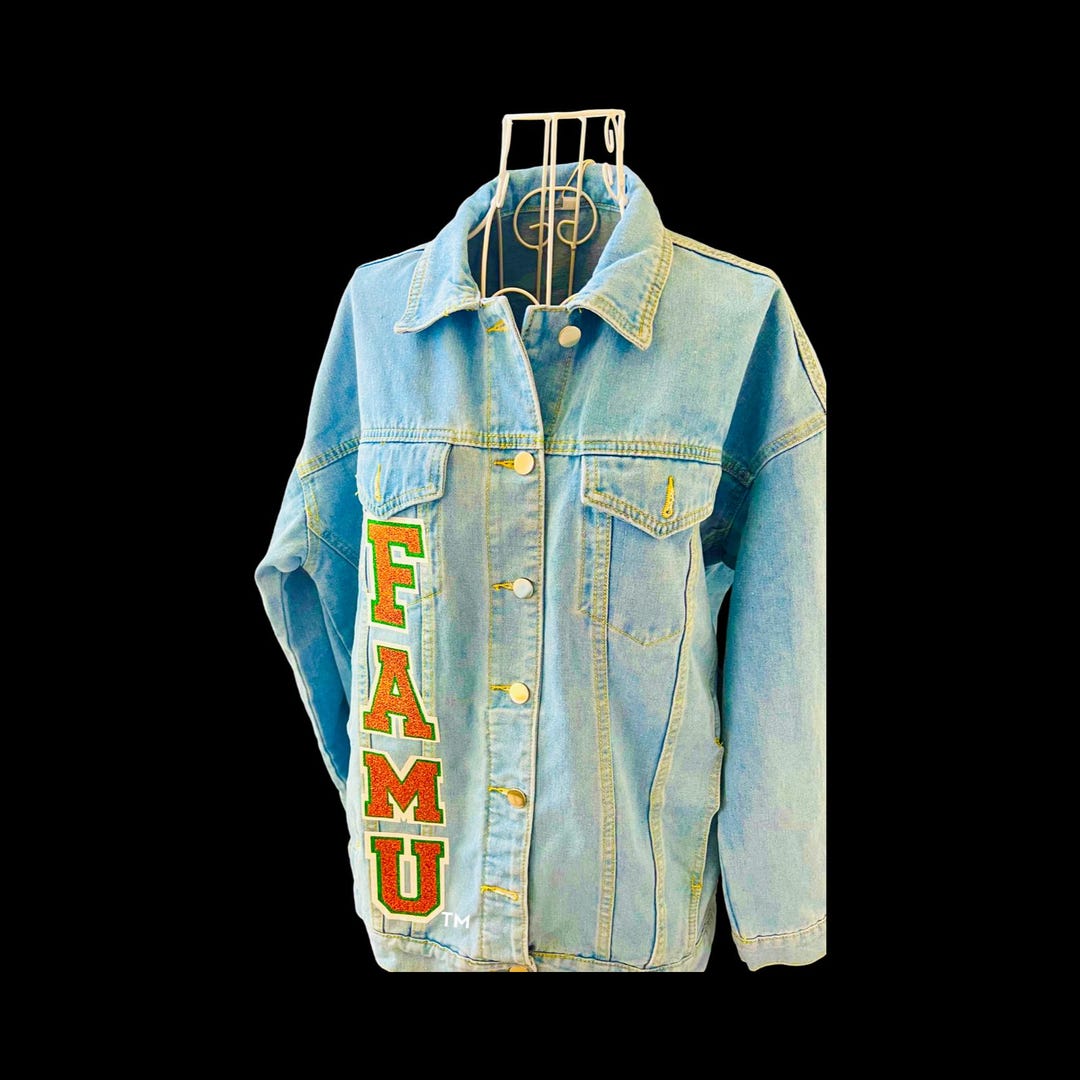 FAMU (florida A& M University) Denim Jacket (optional Personalization ...