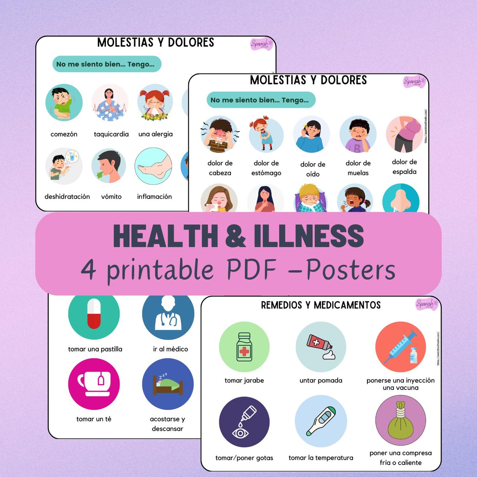 Spanish Vocabulary Bundle - Etsy