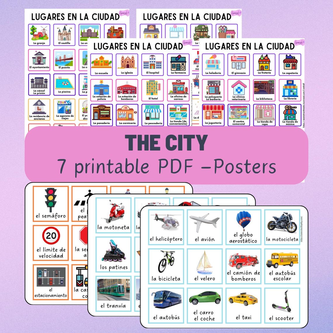 Spanish Vocabulary Bundle - Etsy