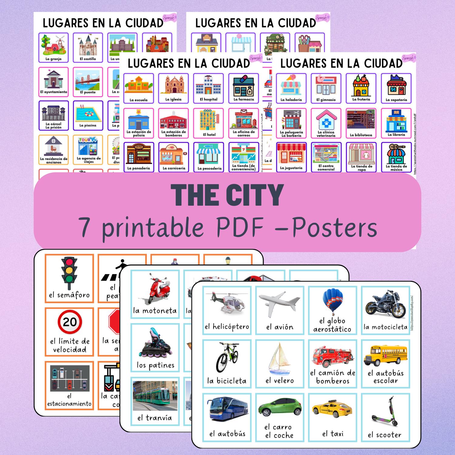 Spanish Vocabulary Bundle - Etsy