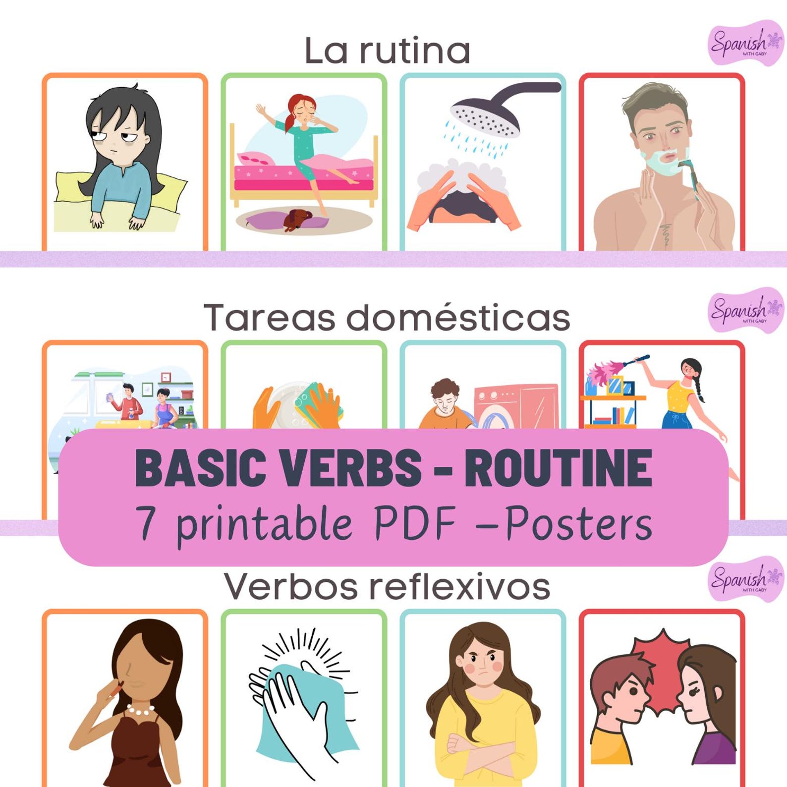 Spanish Vocabulary Bundle - Etsy