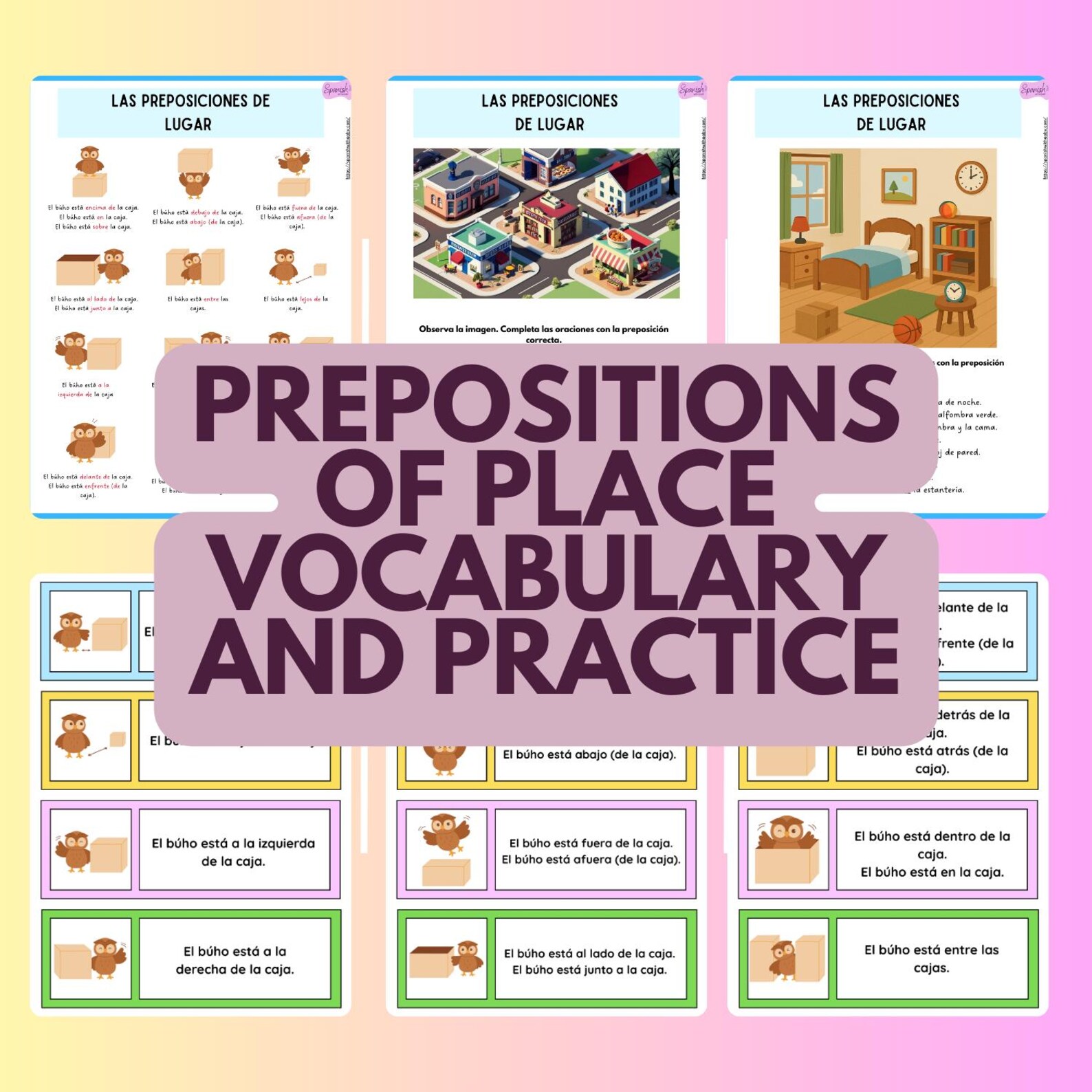 Spanish Vocabulary Bundle - Etsy