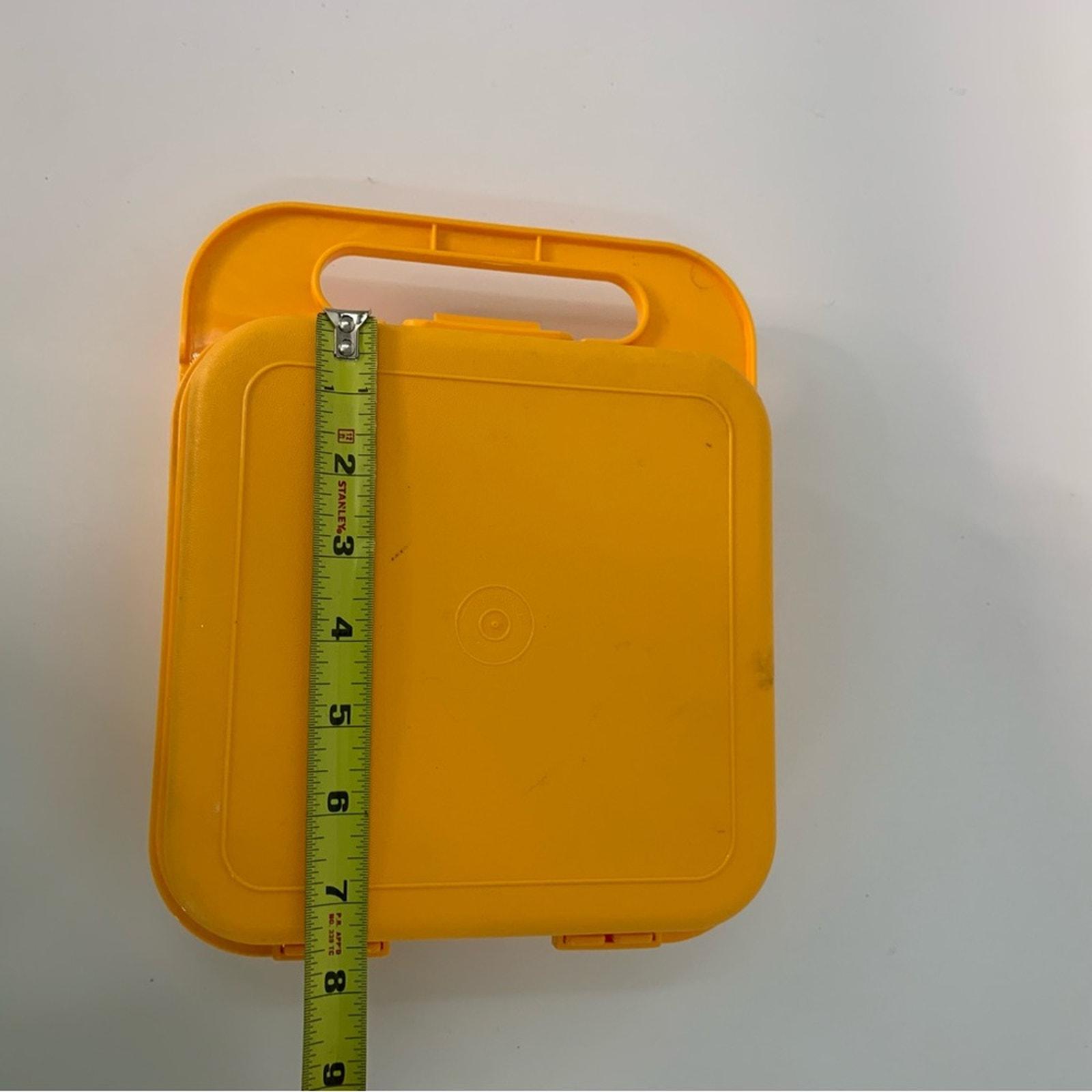 Vintage Tupperware Yellow Alphabet Abcs Stencil Case Lunch Box Storage ...