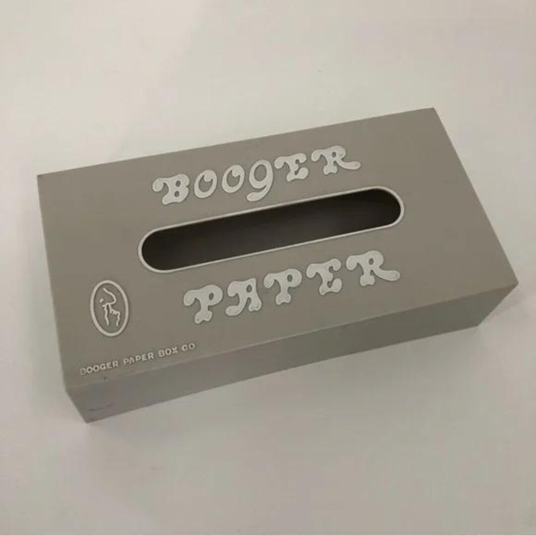 Vintage Booger Paper Tissue Box Holder Gray Plastic 0846 1980 80s Gray ...