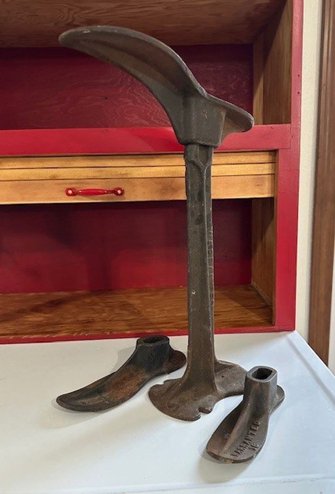 Vintage Cast Cobbler Iron Shoe Last Anvil and Last Forms in 3 Different ...