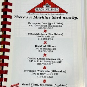 Vintage the Machine Shed Restaurant Cookbook / Farm Style Cooking - Etsy