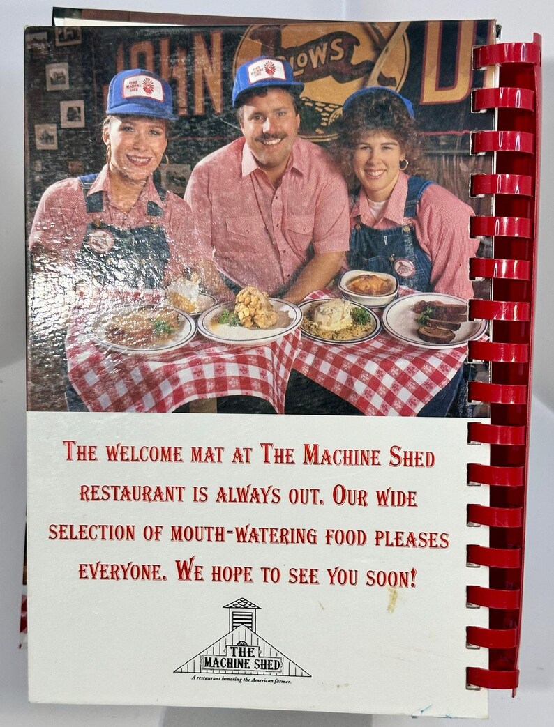 Vintage the Machine Shed Restaurant Cookbook / Farm Style Cooking - Etsy