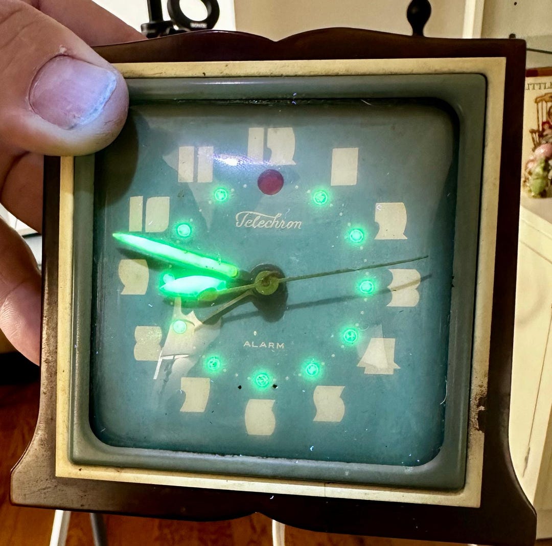 Vintage Bakelite Art Deco 1940s Telechron7h101 "the Imp" Working ...