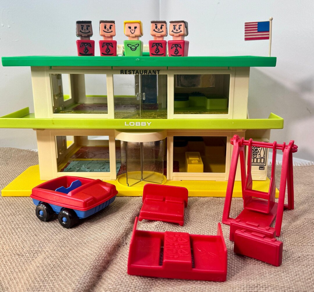 Playskool Holiday Inn Familiar Places Playset Toy Vintage 1974 - Etsy