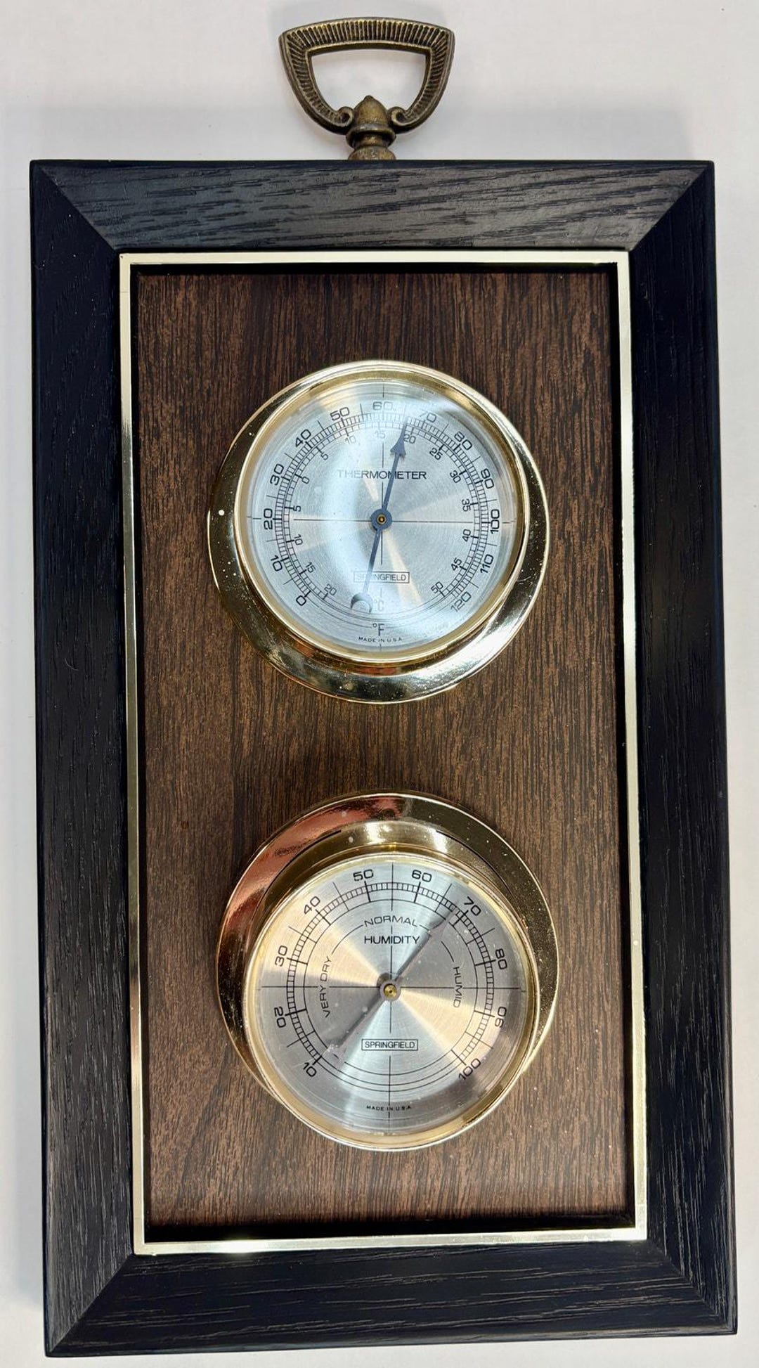 Vintage Springfield Weather Station Temperature Humidity Working - Etsy