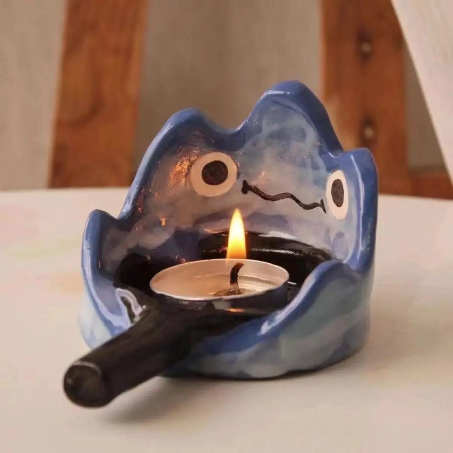 Calcifer Candle Holder – Ghibli Inspired Flame Decor | Howl’s Moving ...