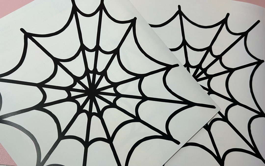 Spider Web Car Decal - Spider-man - Window Sticker - Bumper Sticker ...
