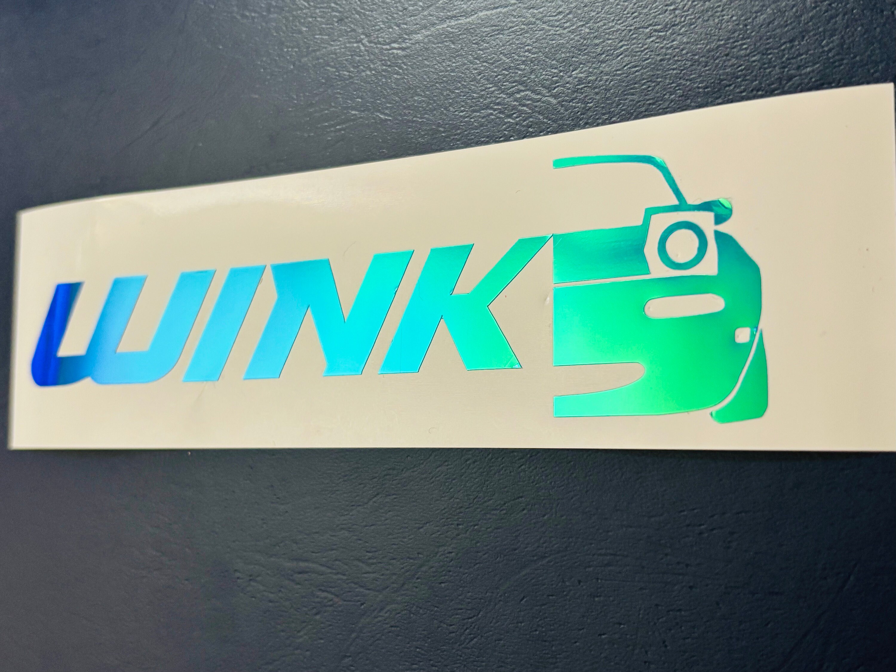 WINK Mazda Miata Holographic Decal - Car Stickers - Weatherproof ...