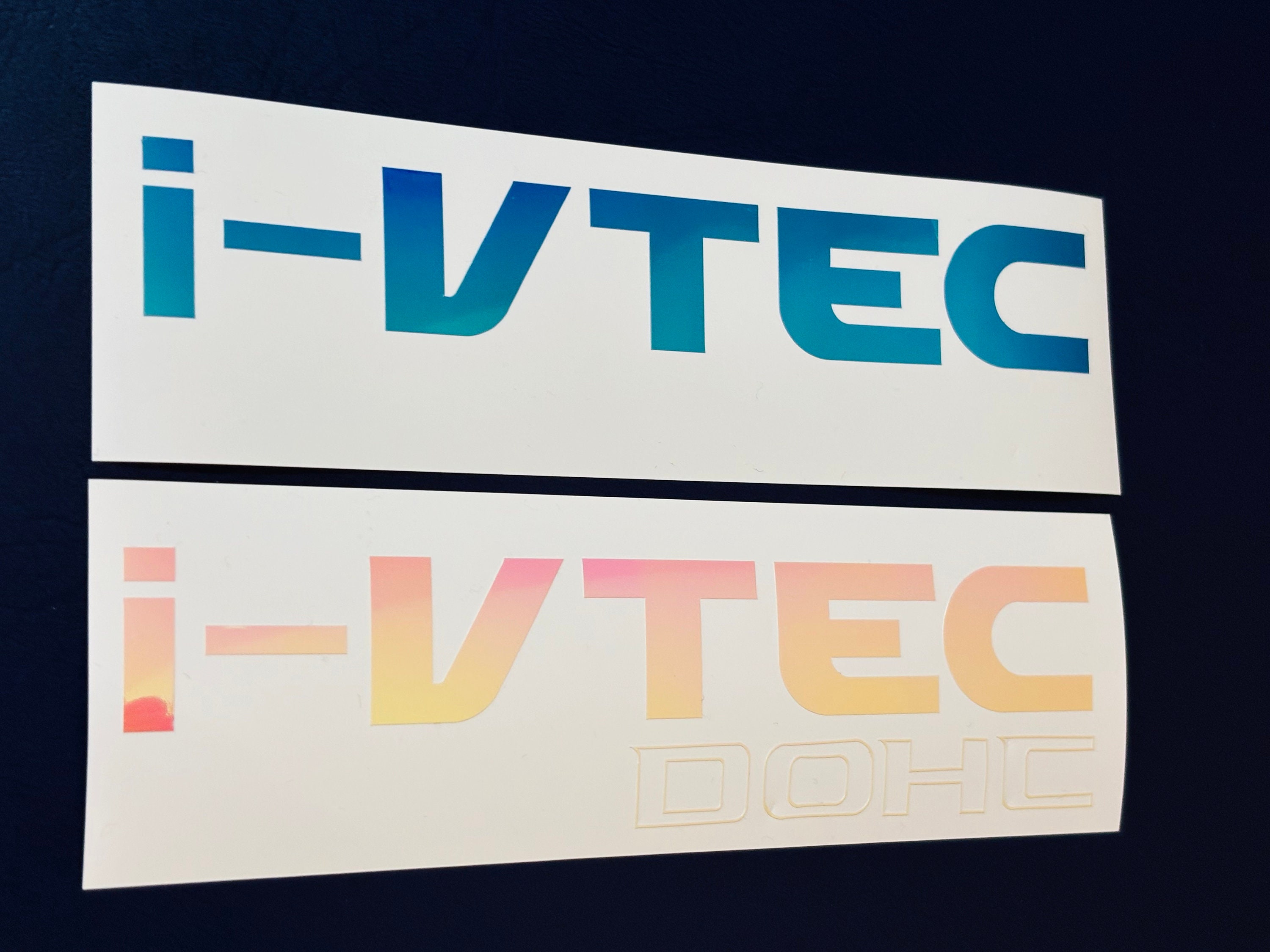 I-vtec Holographic Decal - DOHC - SOHC - Weatherproof Sticker - Vehicle ...
