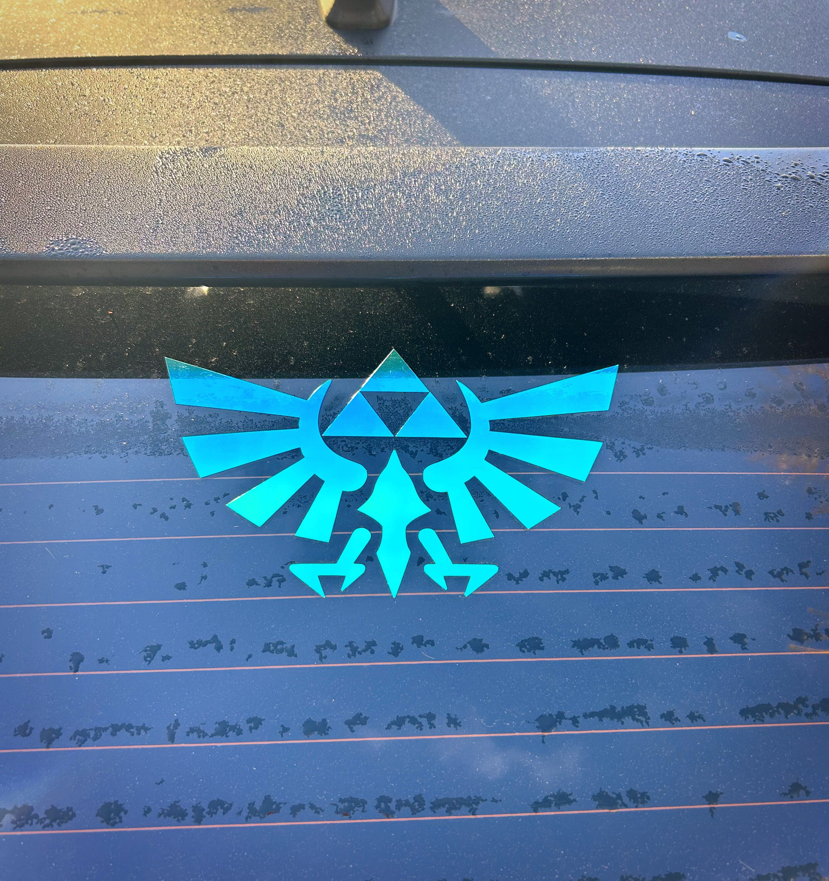 Hyrule Crest Holographic Decal - Window Sticker - Bumper Sticker - Car ...