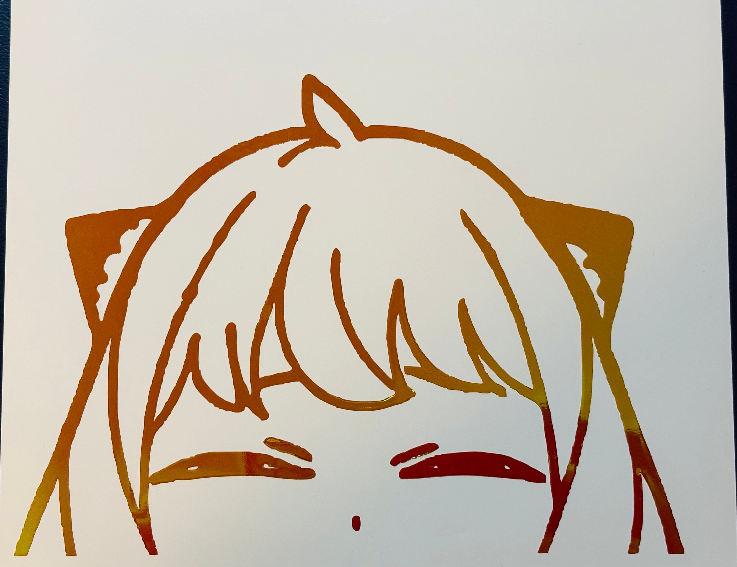 Anya Peeker Holographic Decal Window Sticker Bumper Sticker Car Decal ...