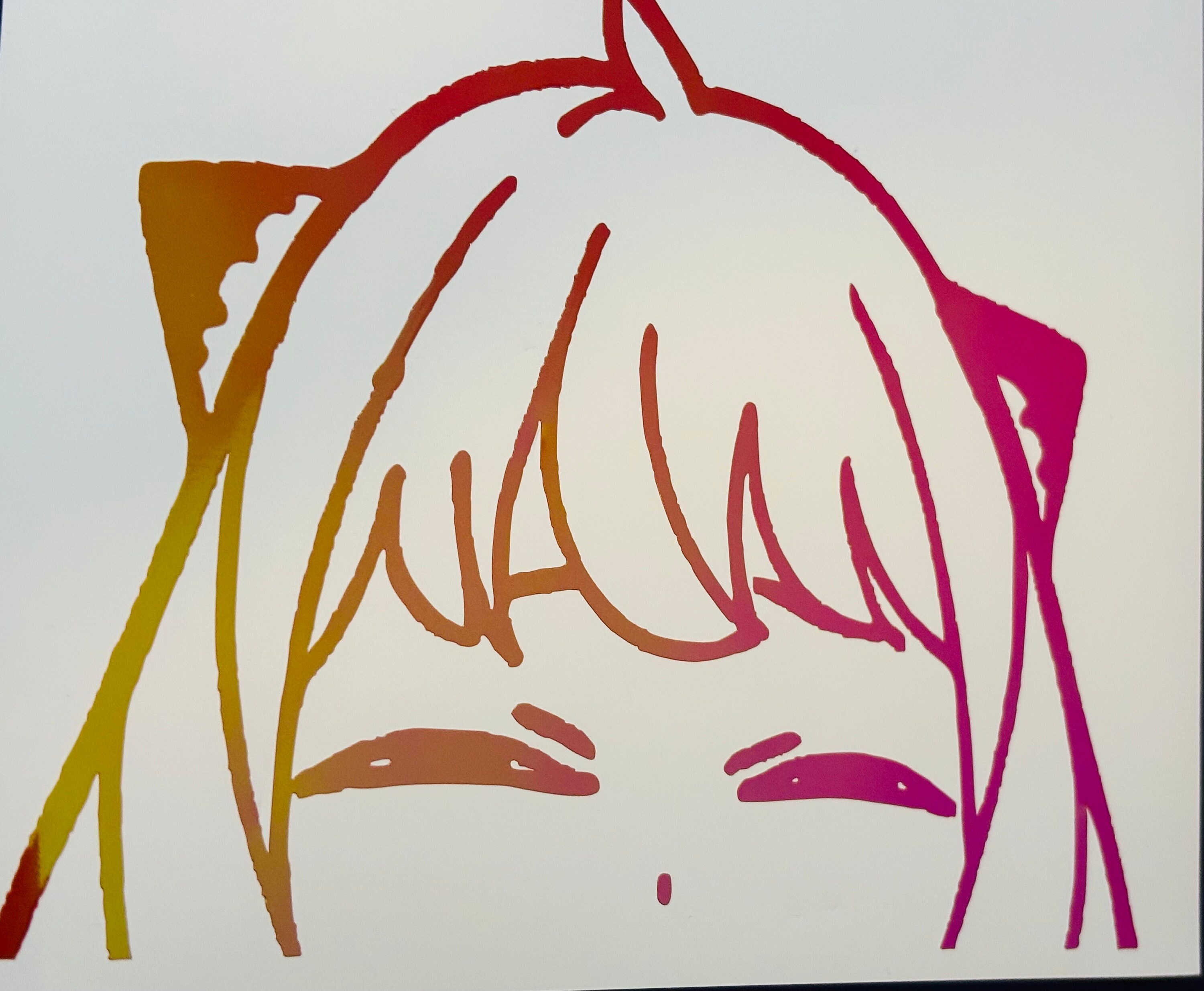 Anya Peeker Holographic Decal Window Sticker Bumper Sticker Car Decal ...