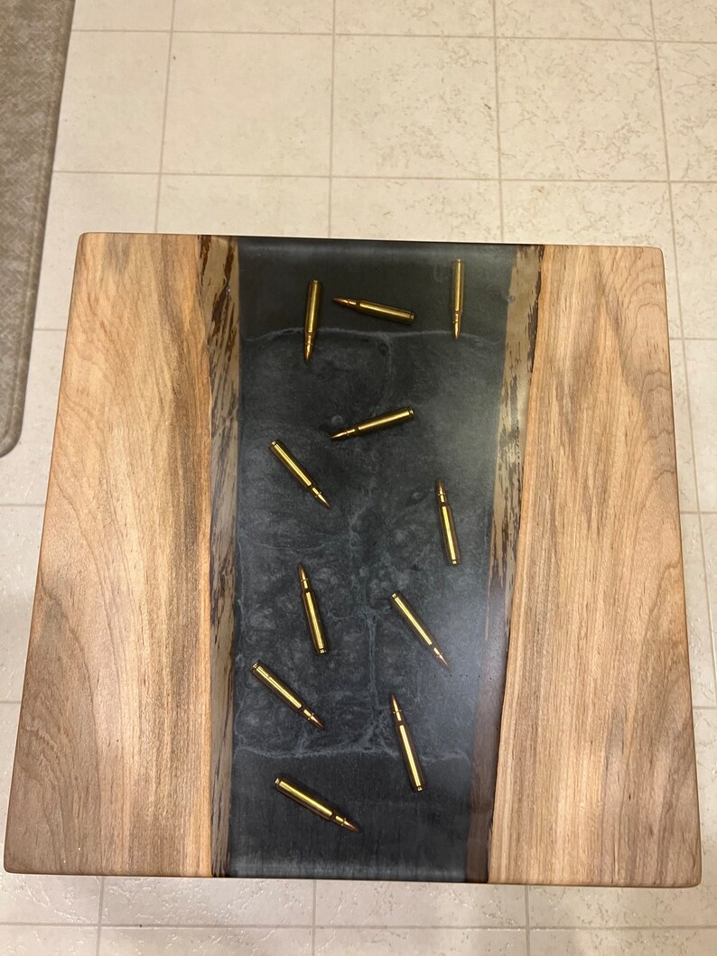 Epoxy Inlay End Tables and Cutting Boards - Etsy