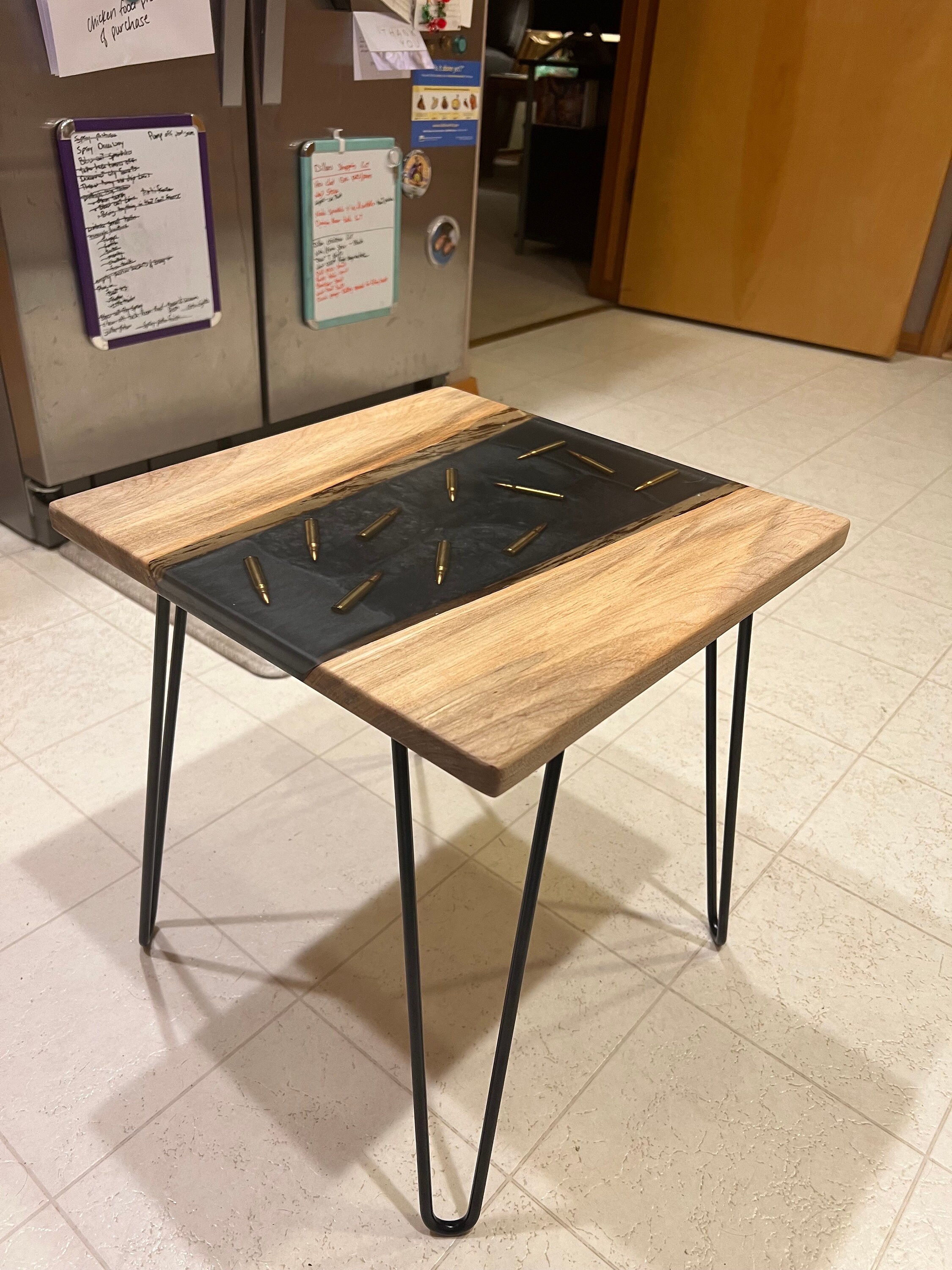 Epoxy Inlay End Tables and Cutting Boards - Etsy