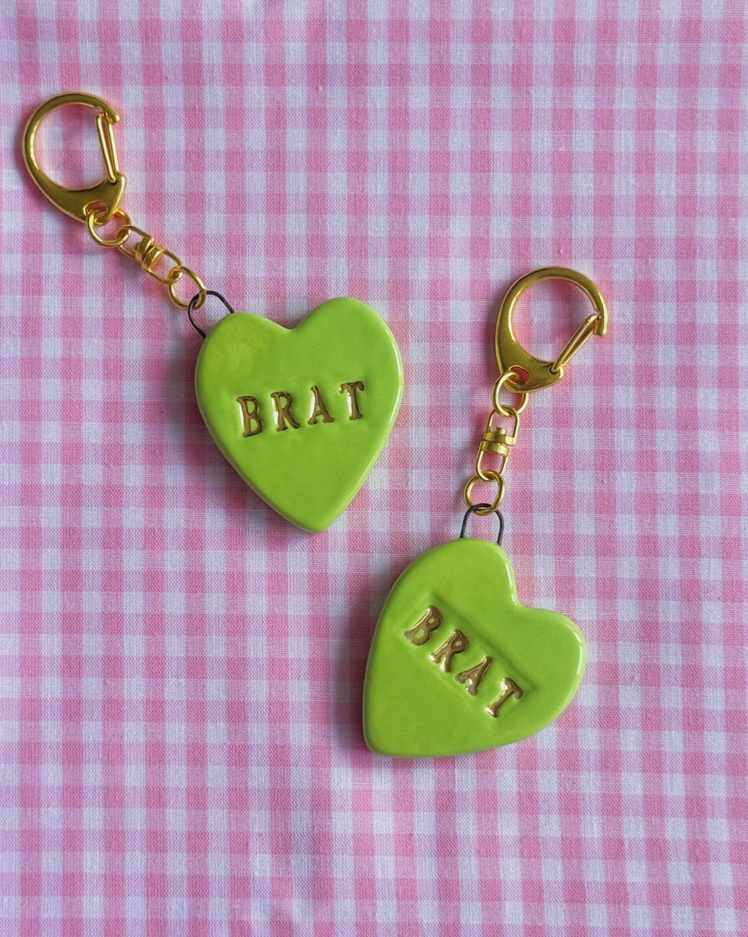 Brat Summer Charli XCX Keychain - Etsy