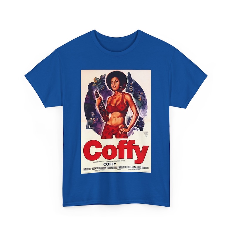 Pam Grier Coffy Shirt, Foxy Brown, Blaxploitation Retro 70s Film ...