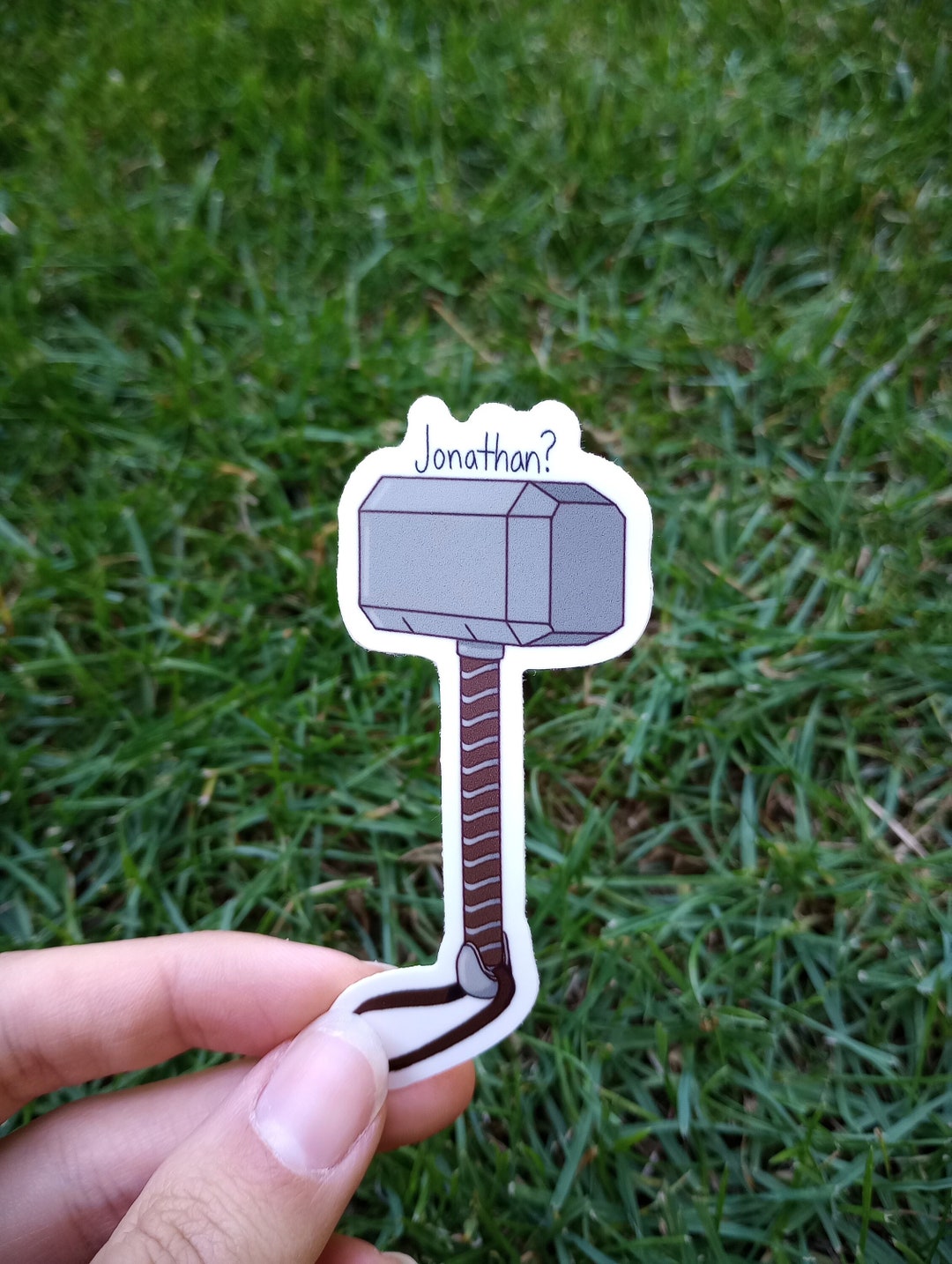Jonathan Thor's Hammer Marvel Meme Sticker - Etsy
